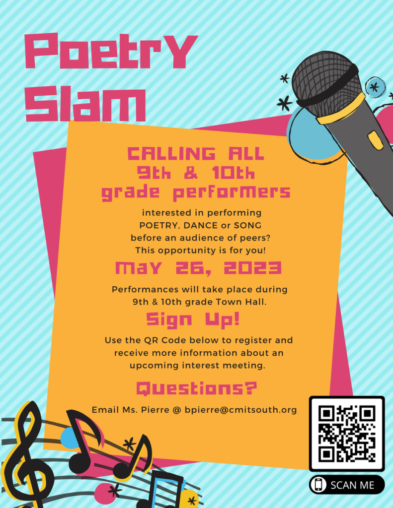 Poetry Slam – Chesapeake Math and IT Academy South Middle/High School