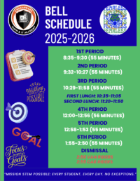 Middle School Bell Schedule – Chesapeake Math and IT Academy South ...